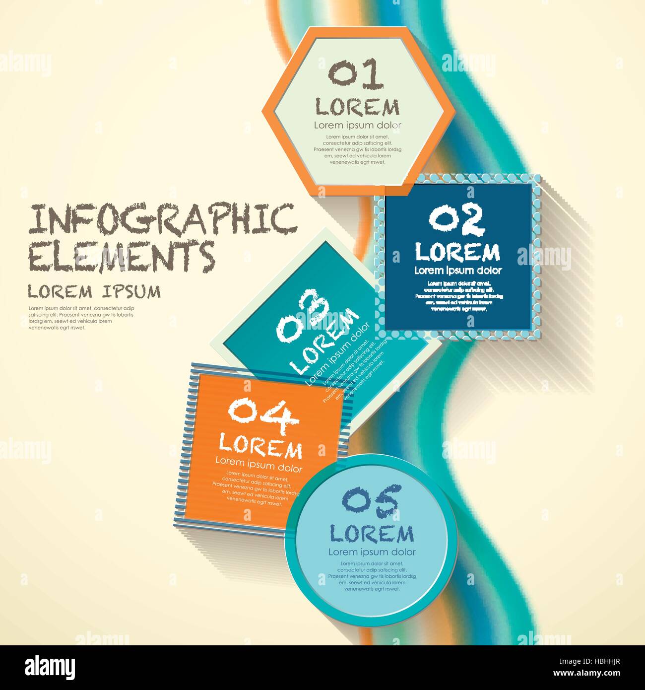 modern vector abstract geometry label infographic elements Stock Vector ...