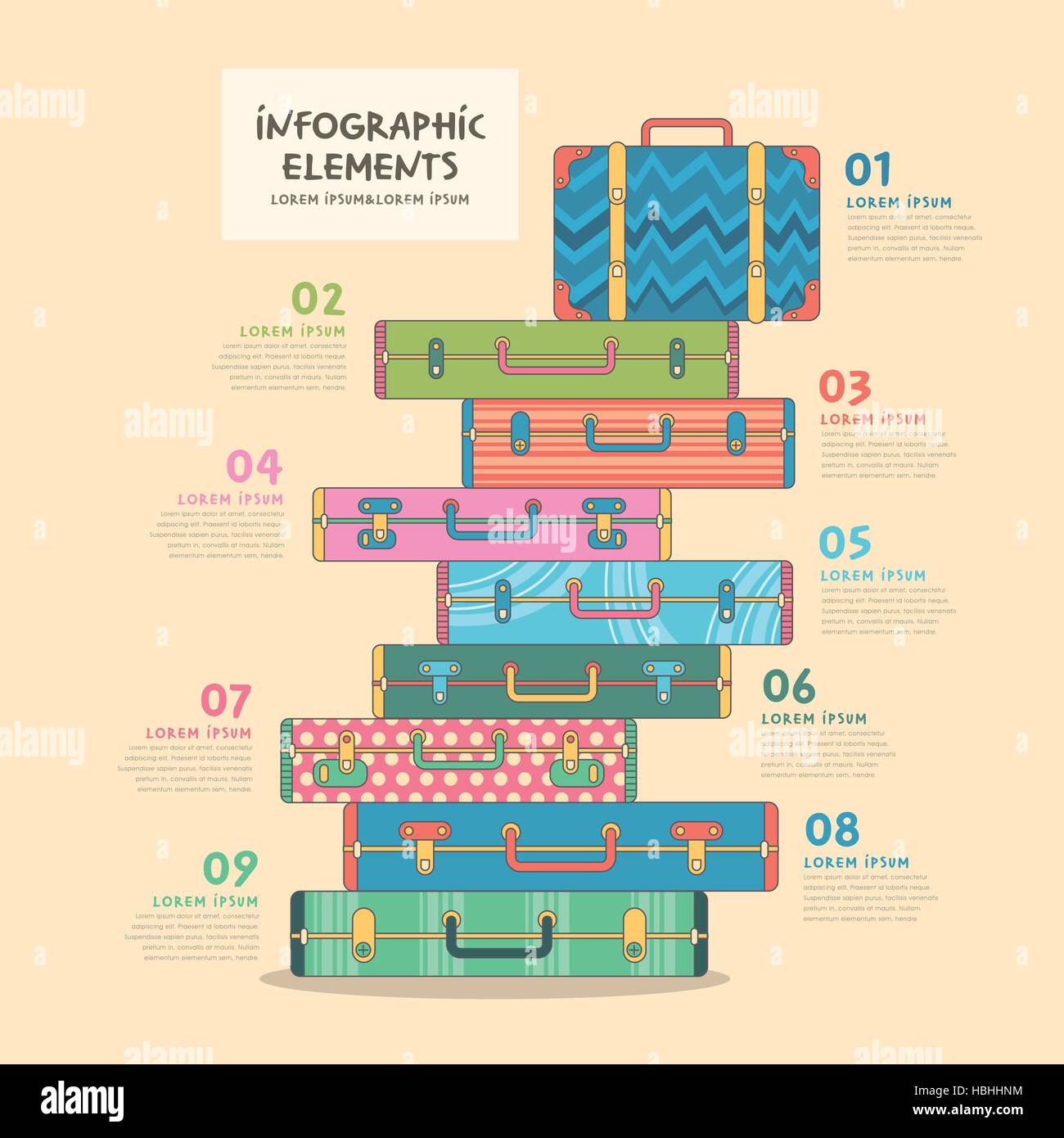 Travel timeline infographic hi-res stock photography and images - Alamy