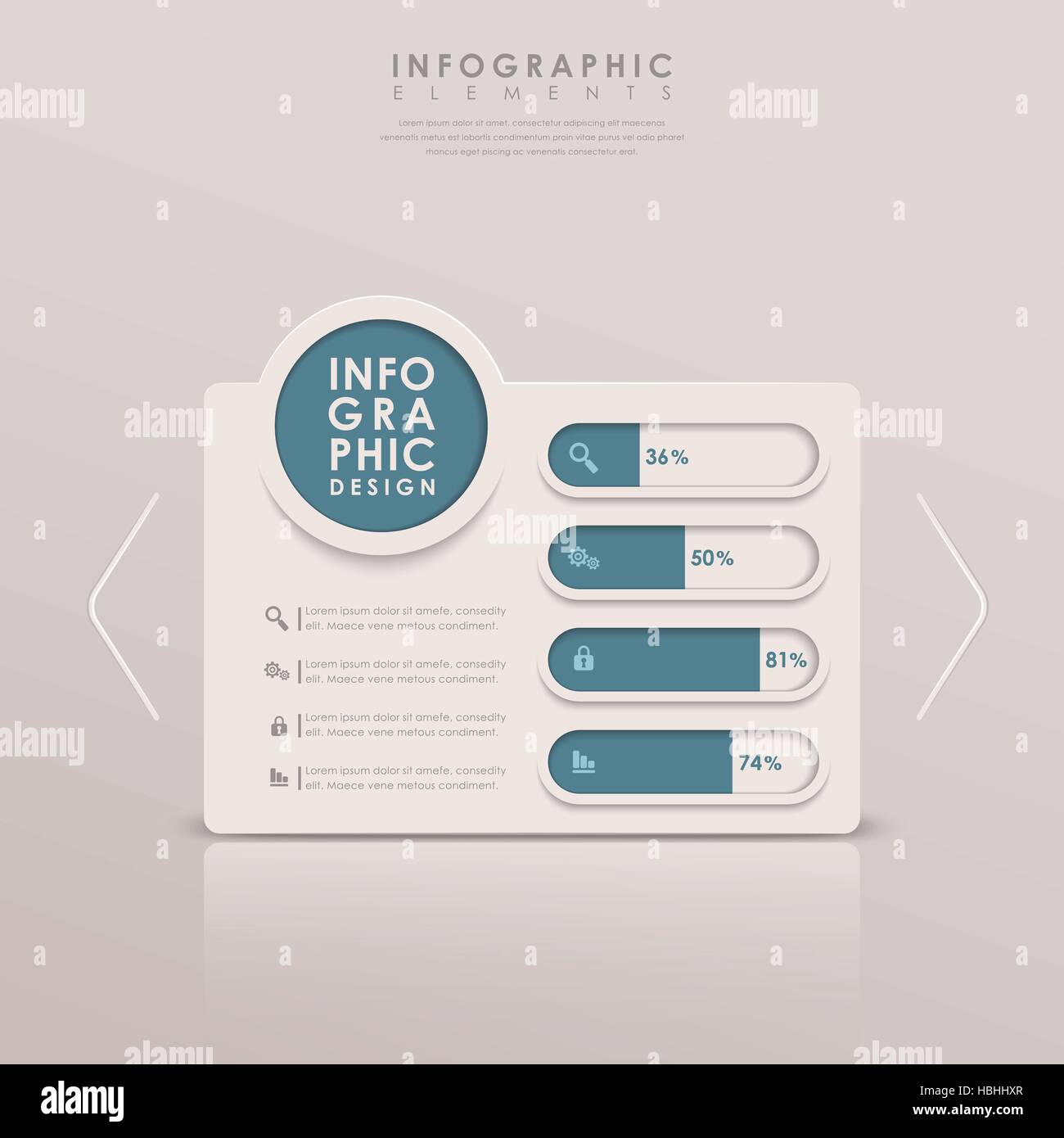 modern vector abstract bar chart infographic elements Stock Vector ...