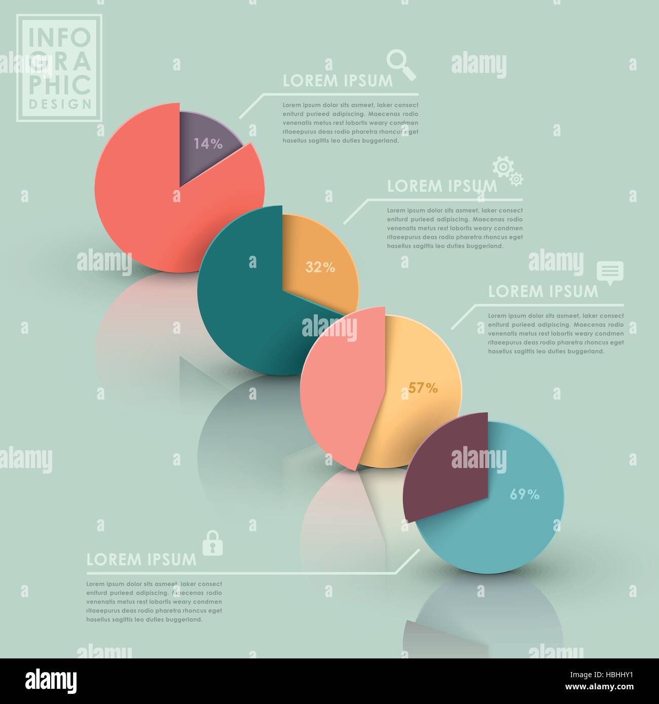 modern vector abstract pie chart infographic elements Stock Vector Image & Art - Alamy