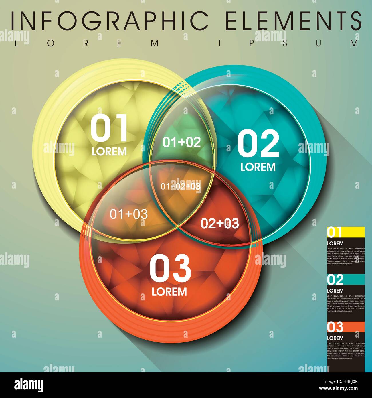 modern vector abstract intersection circle infographic elements Stock Vector Image & Art - Alamy