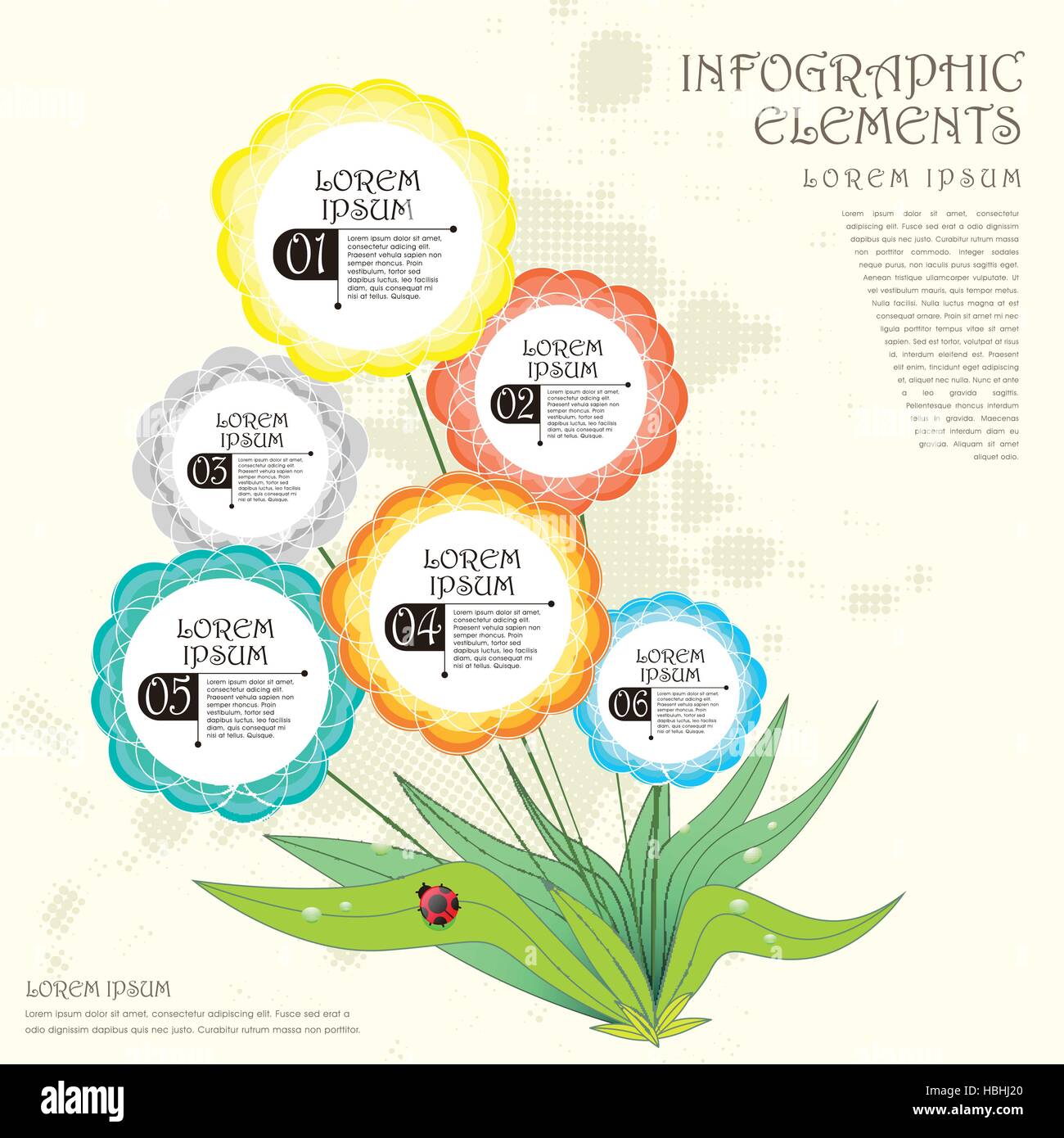 Infographic flower abstract hi-res stock photography and images - Alamy
