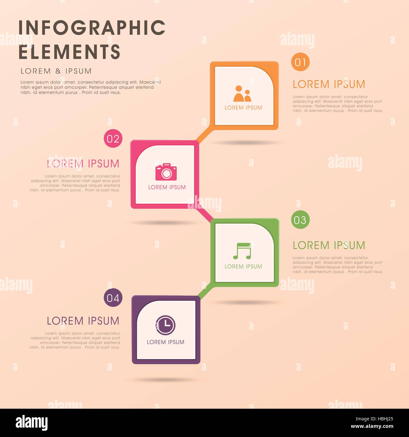 modern vector abstract flow chart infographic elements Stock Vector ...