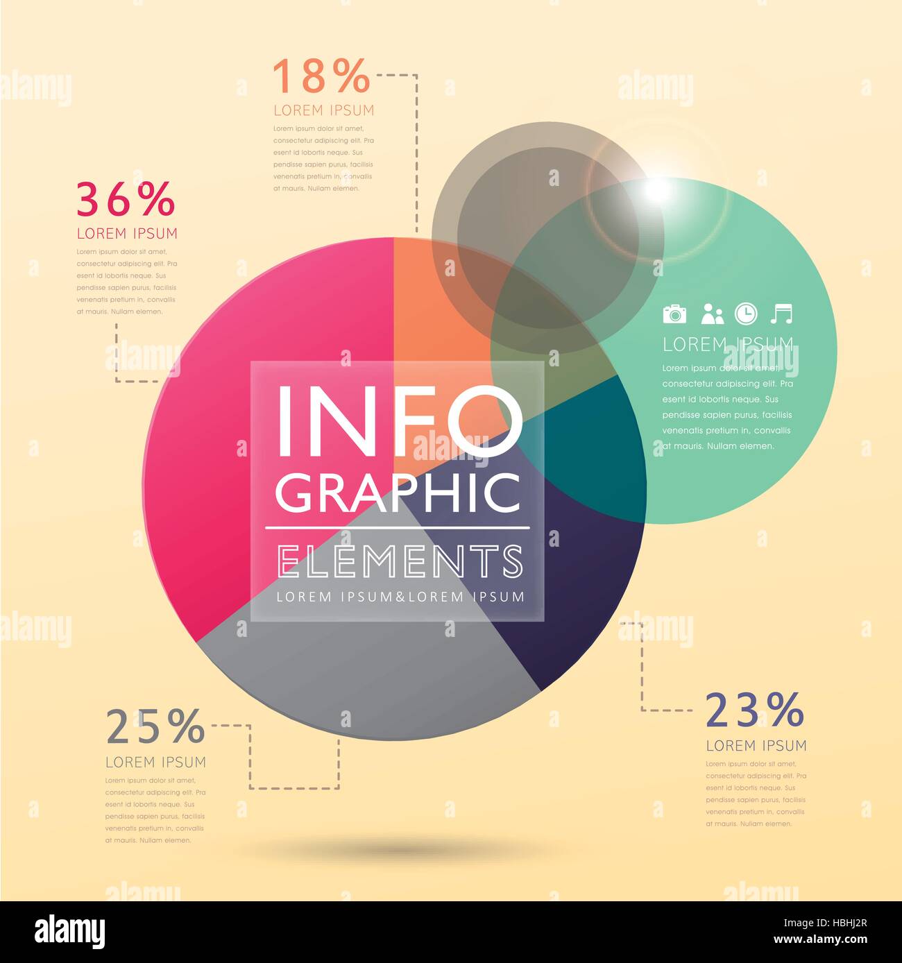 modern vector abstract pie chart infographic elements Stock Vector Image & Art - Alamy