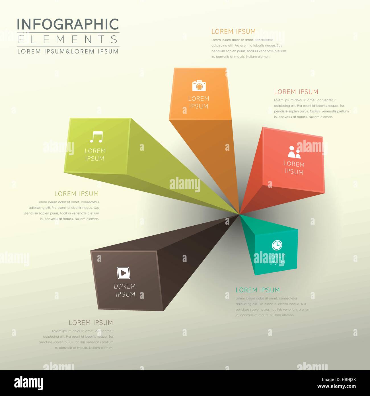 modern vector abstract bar chart infographic elements Stock Vector ...