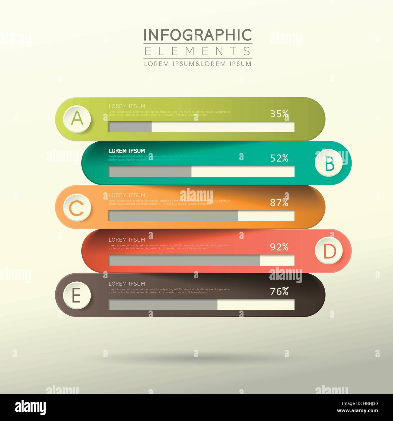 modern vector abstract bar chart infographic elements Stock Vector ...