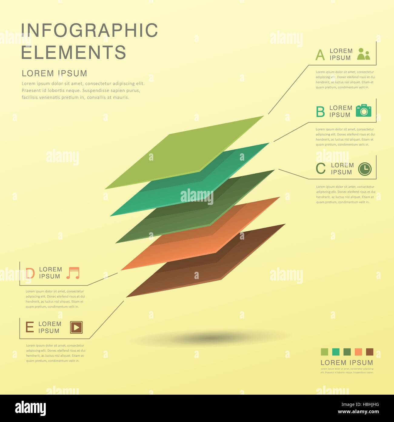 Layer infographic hi-res stock photography and images - Alamy