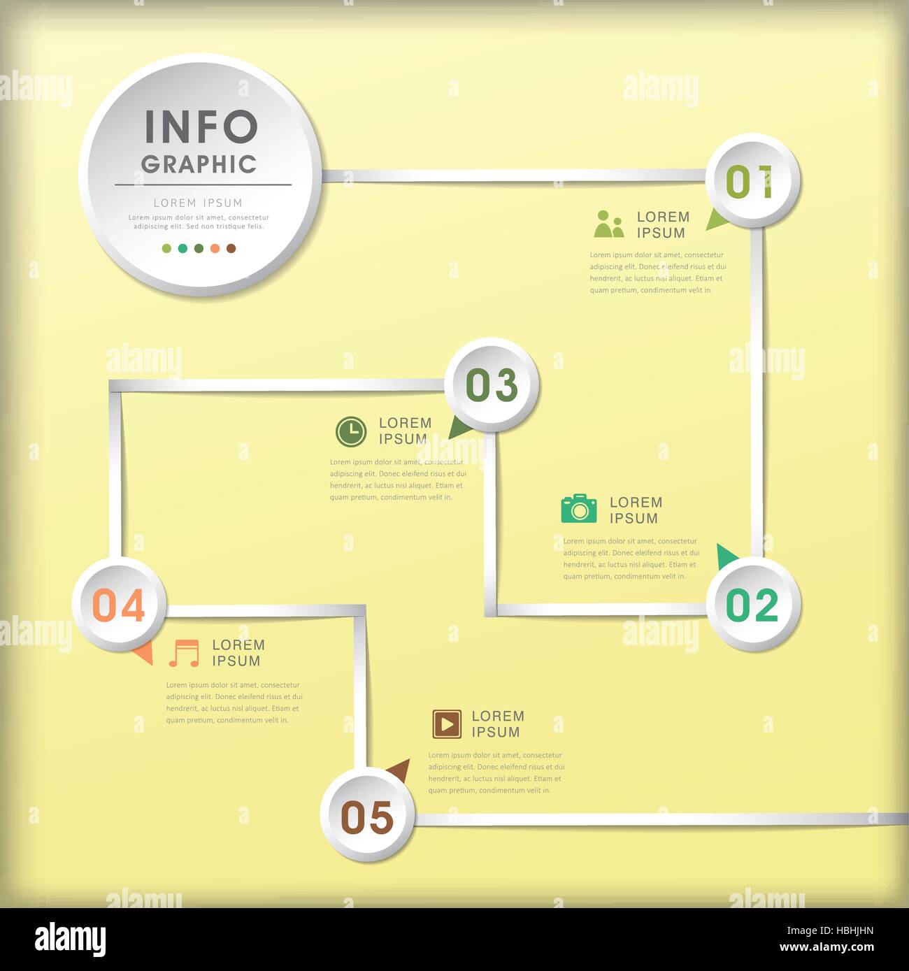 modern vector abstract flow chart infographic elements Stock Vector ...