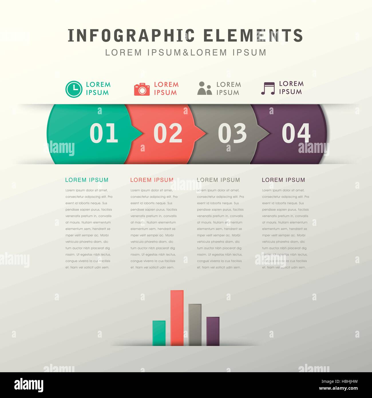 modern vector abstract flow chart infographic elements Stock Vector ...