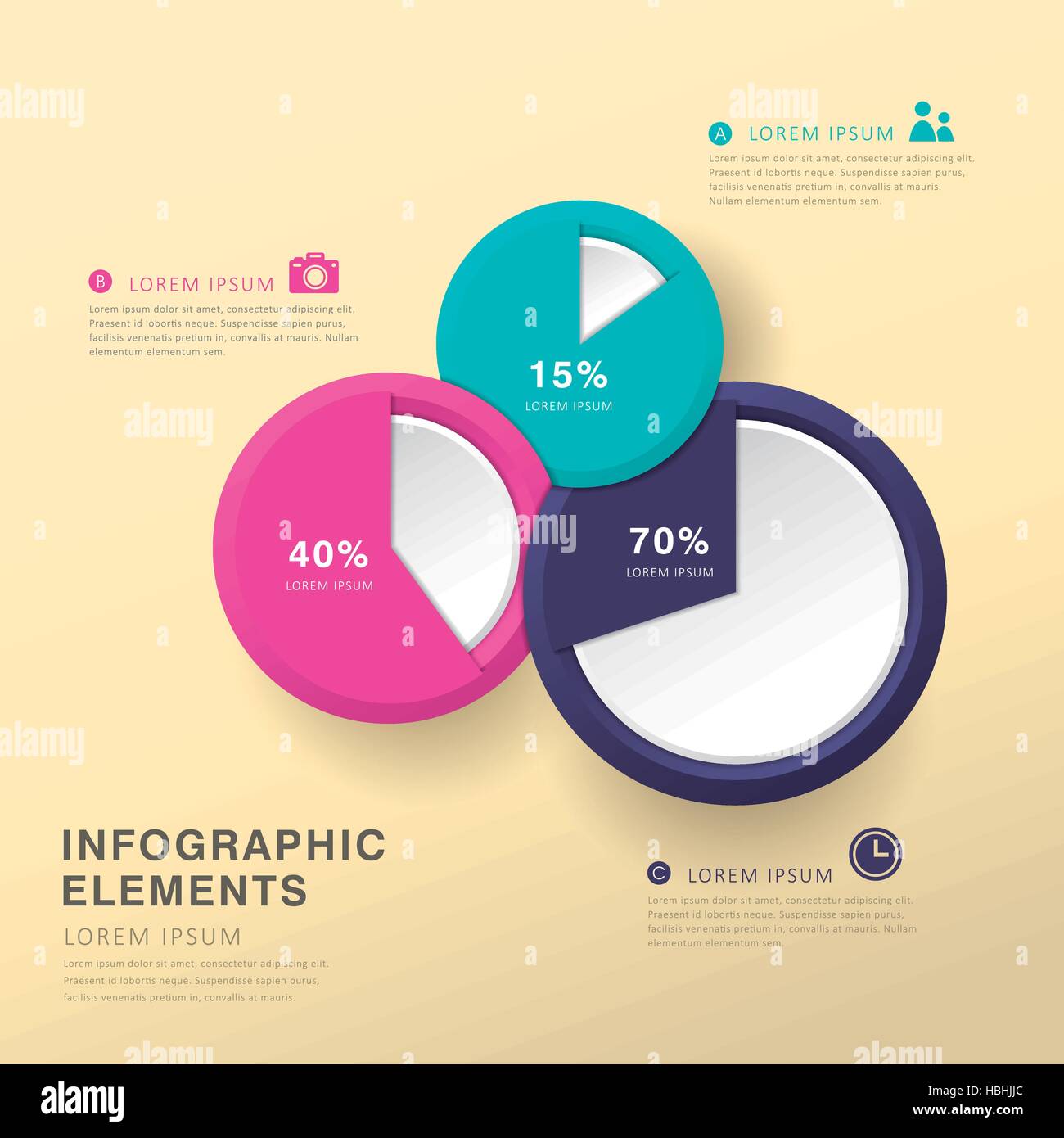 modern vector abstract pie chart infographic elements Stock Vector Image & Art - Alamy