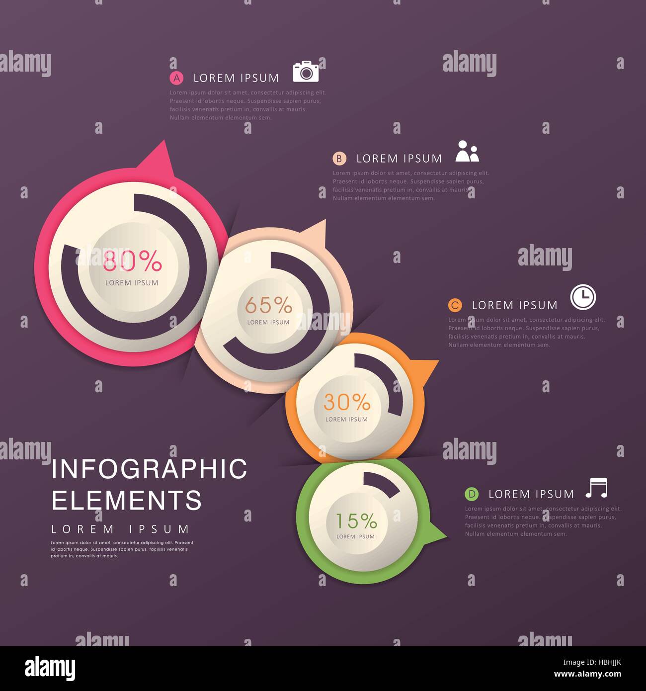 modern vector abstract pie chart infographic elements Stock Vector Image & Art - Alamy