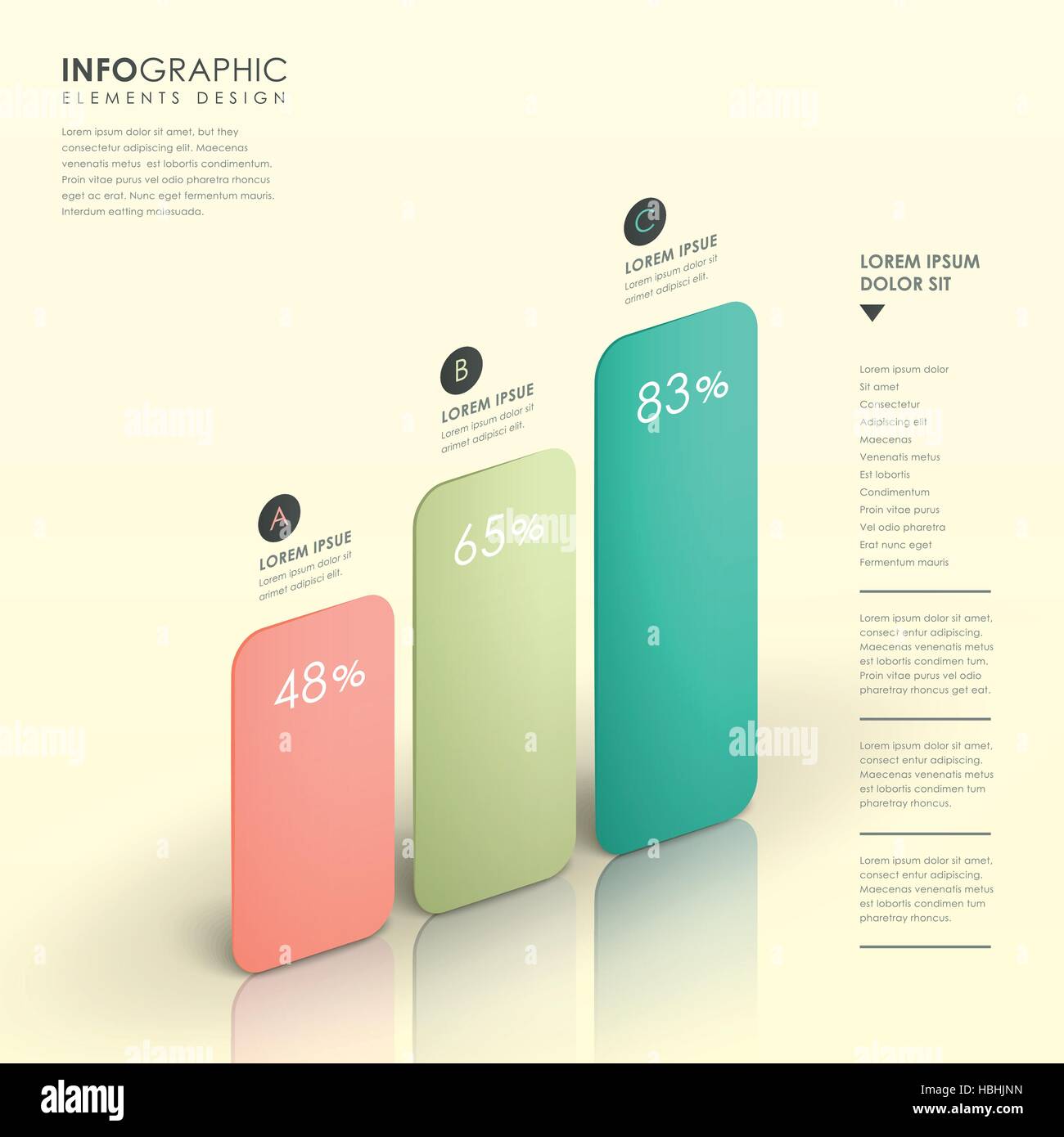modern vector abstract bar chart infographic elements Stock Vector ...
