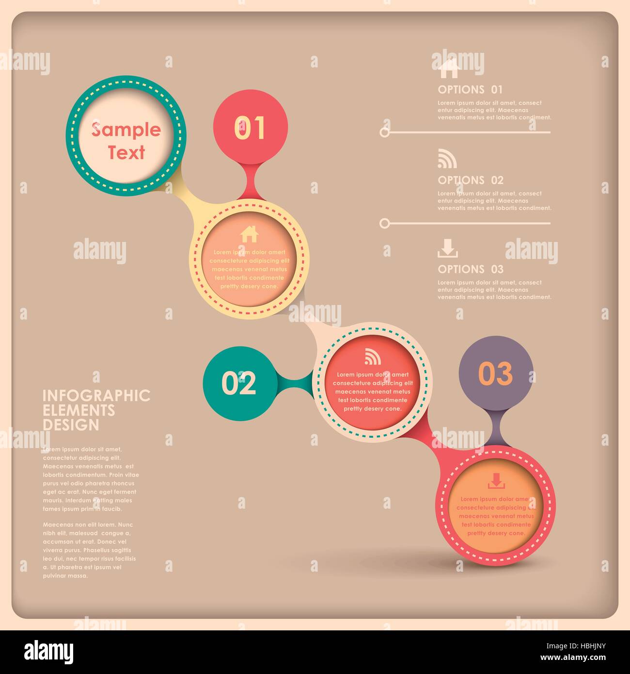 3d vector abstract flow chart infographic elements Stock Vector Image ...