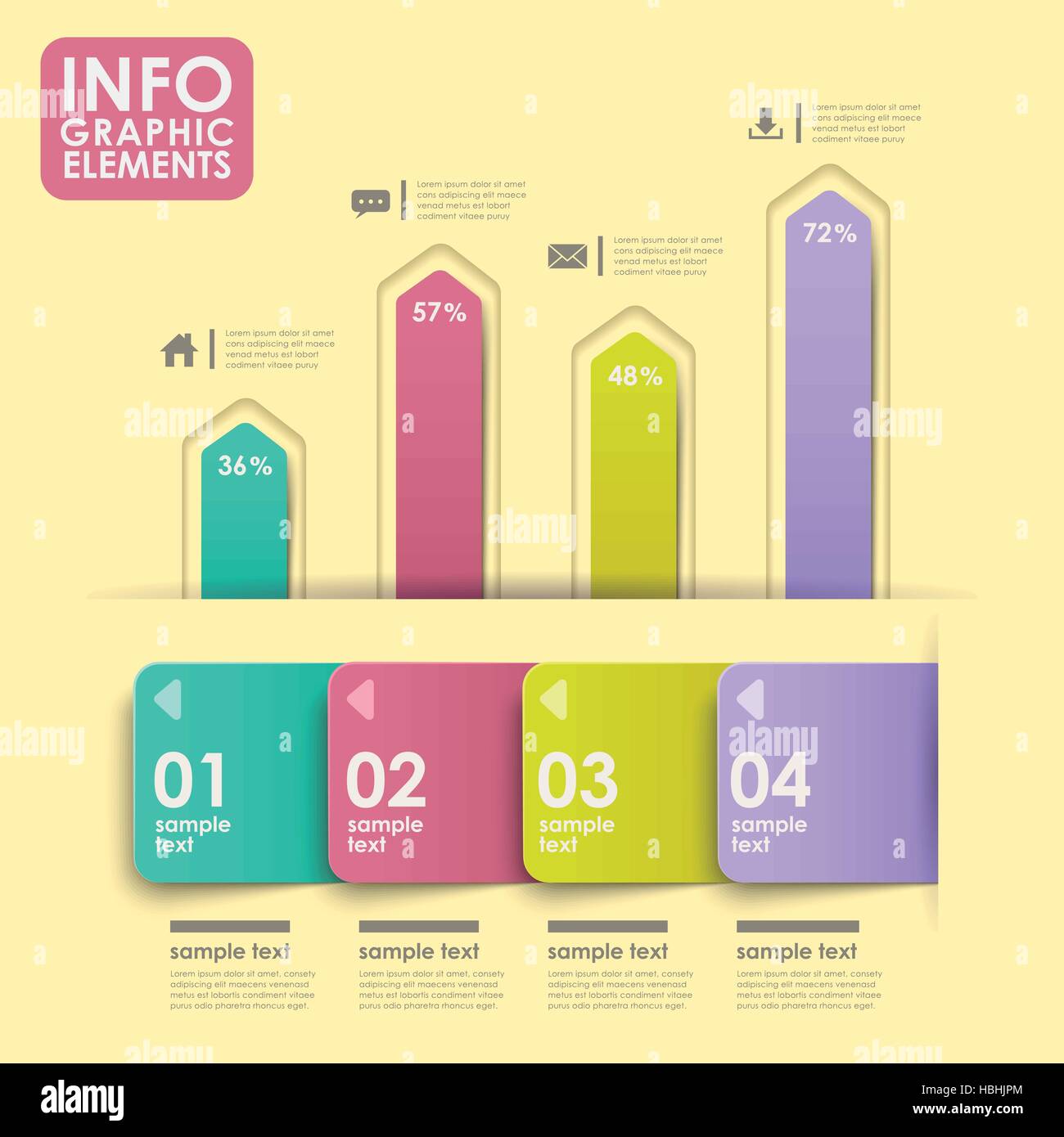 3d vector abstract bar chart infographic elements Stock Vector Image ...