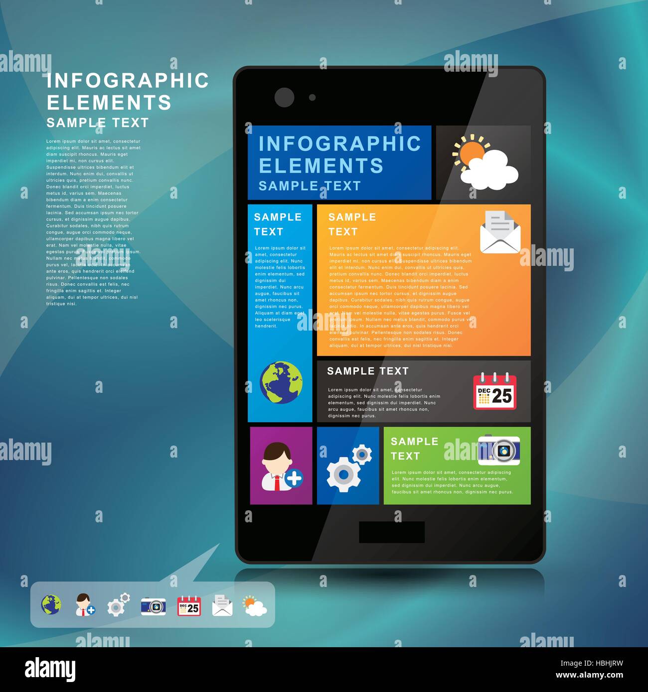3d tablet abstract menu hi-res stock photography and images - Alamy