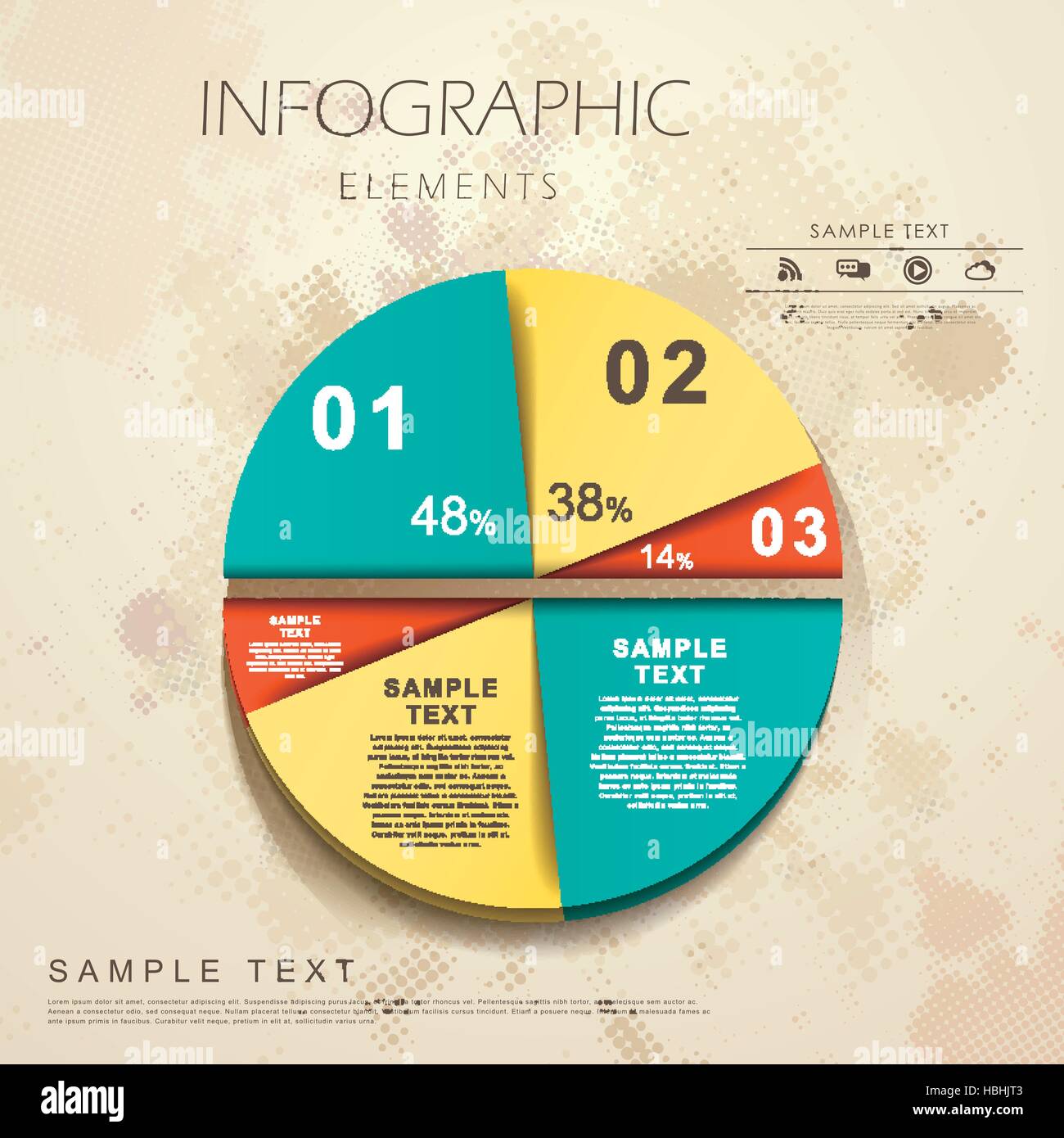 modern vector abstract pie chart infographic elements Stock Vector Image & Art - Alamy