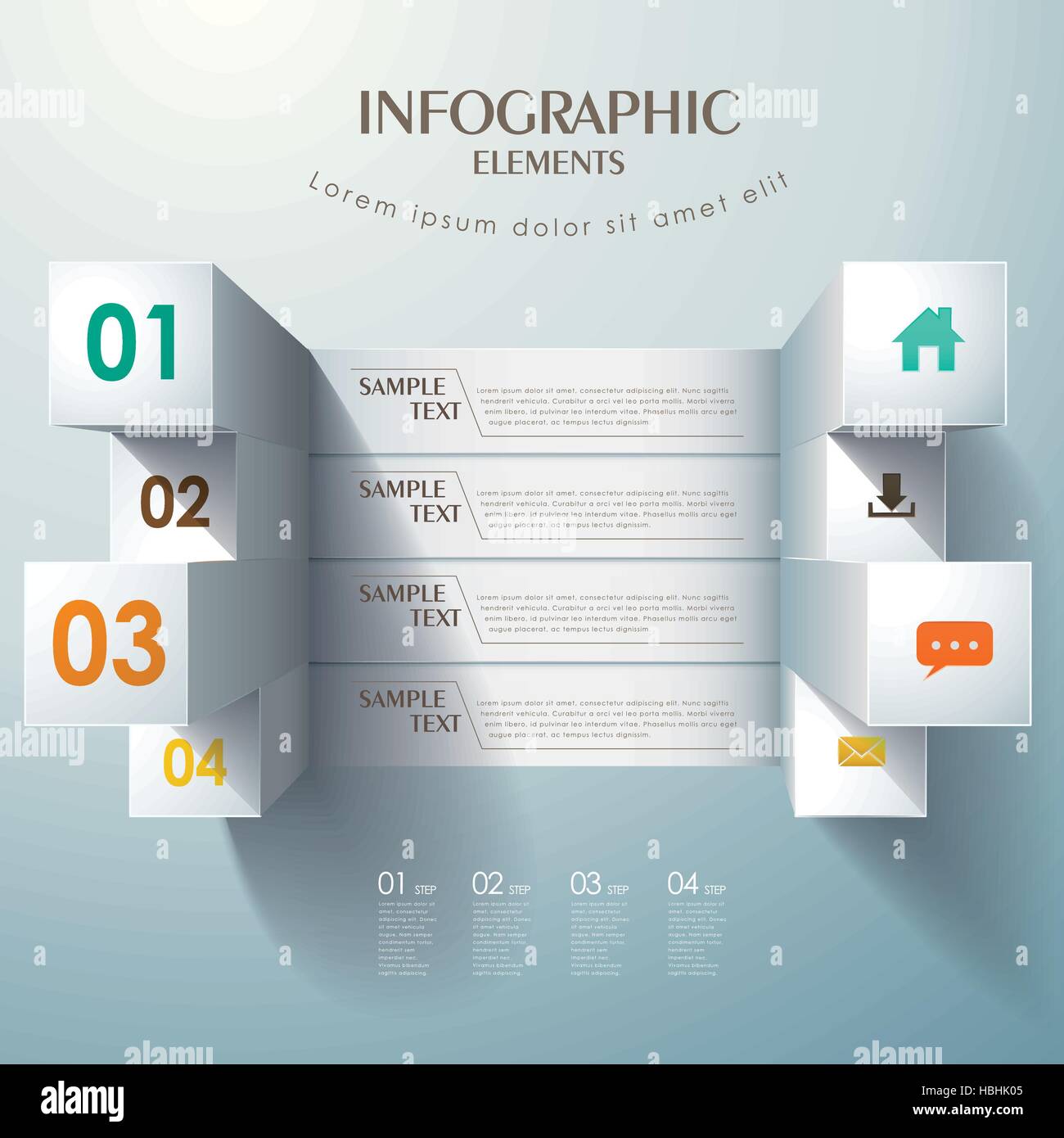 3d white vector abstract bar chart infographic elements Stock Vector ...