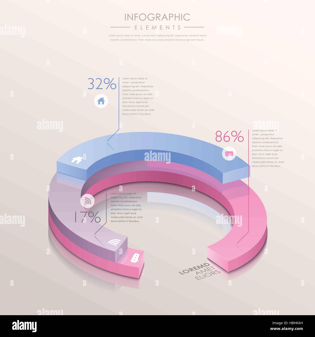 modern vector abstract pie chart infographic elements Stock Vector Image & Art - Alamy