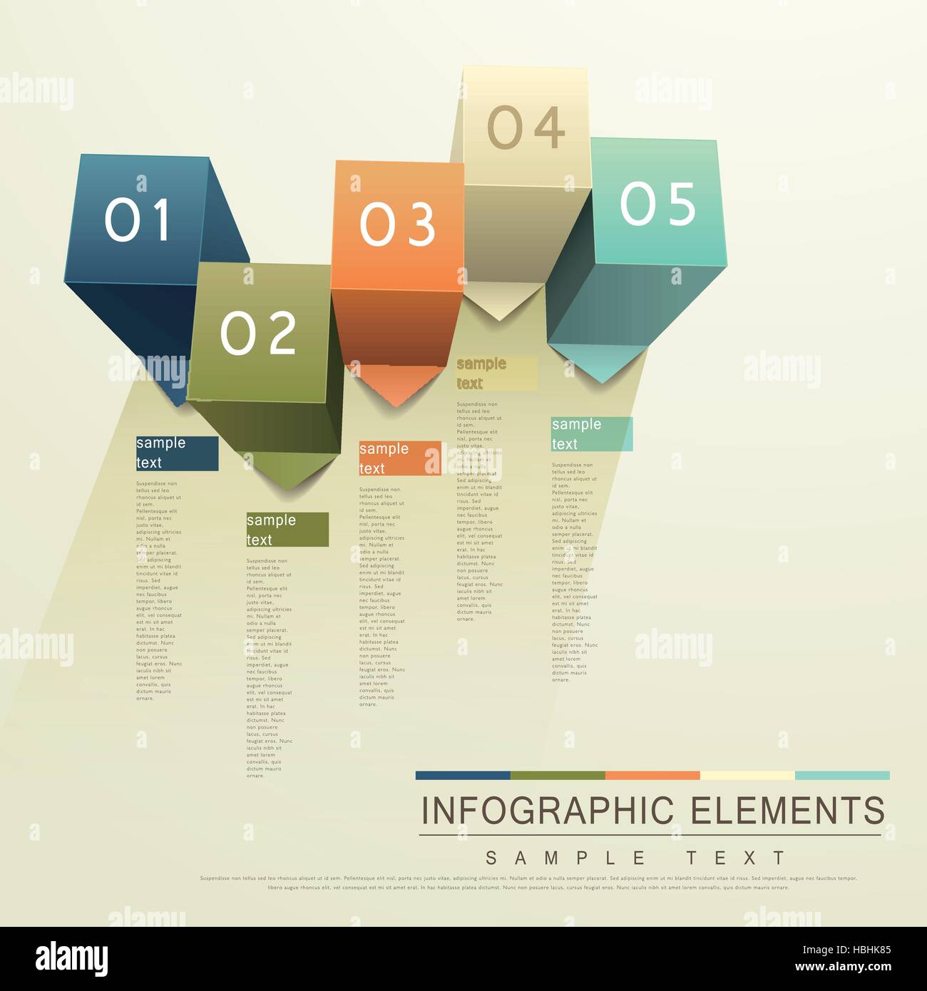 modern vector abstract 3d cube infographic elements Stock Vector Image ...