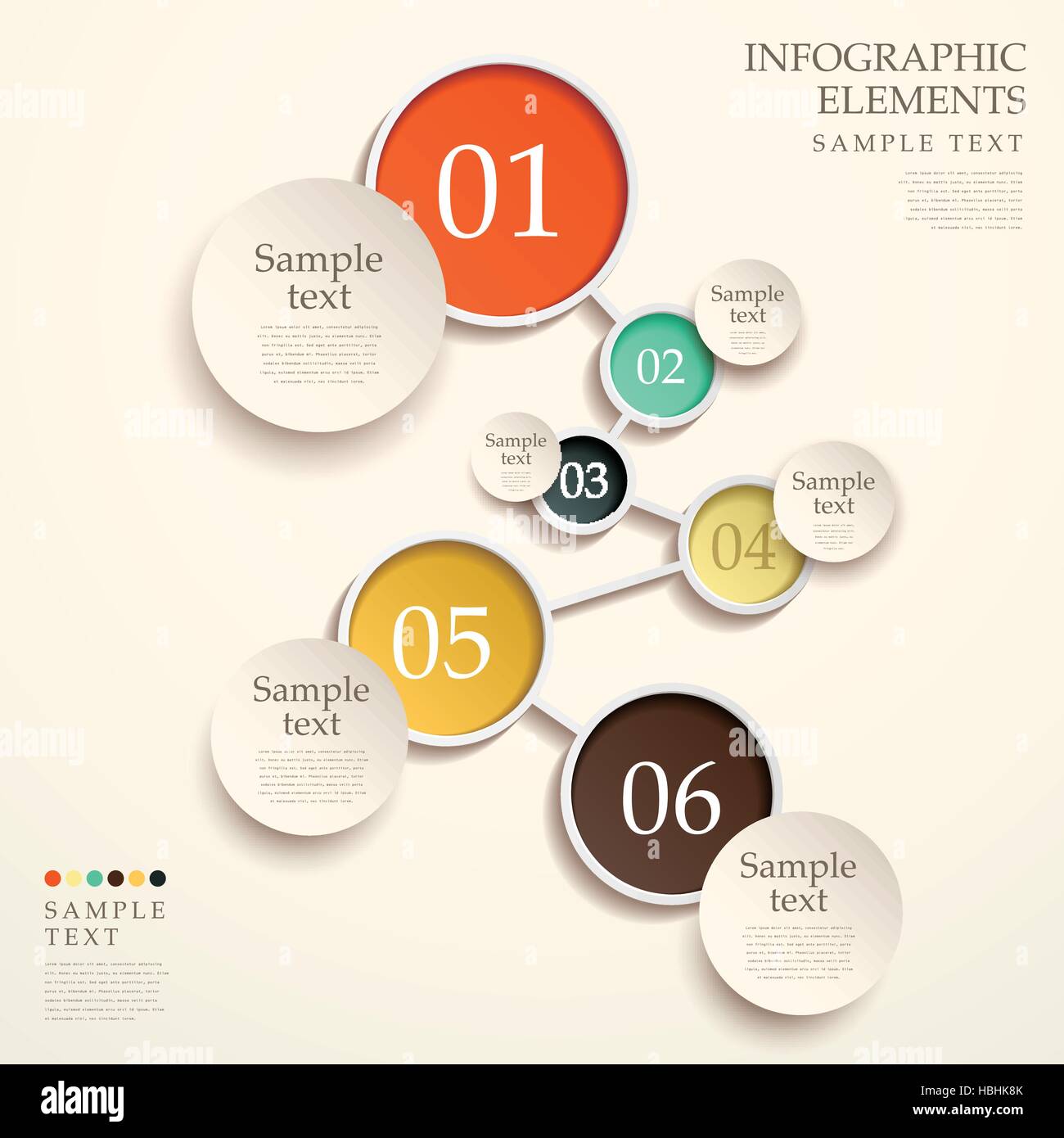 modern vector abstract flow chart infographic elements Stock Vector ...