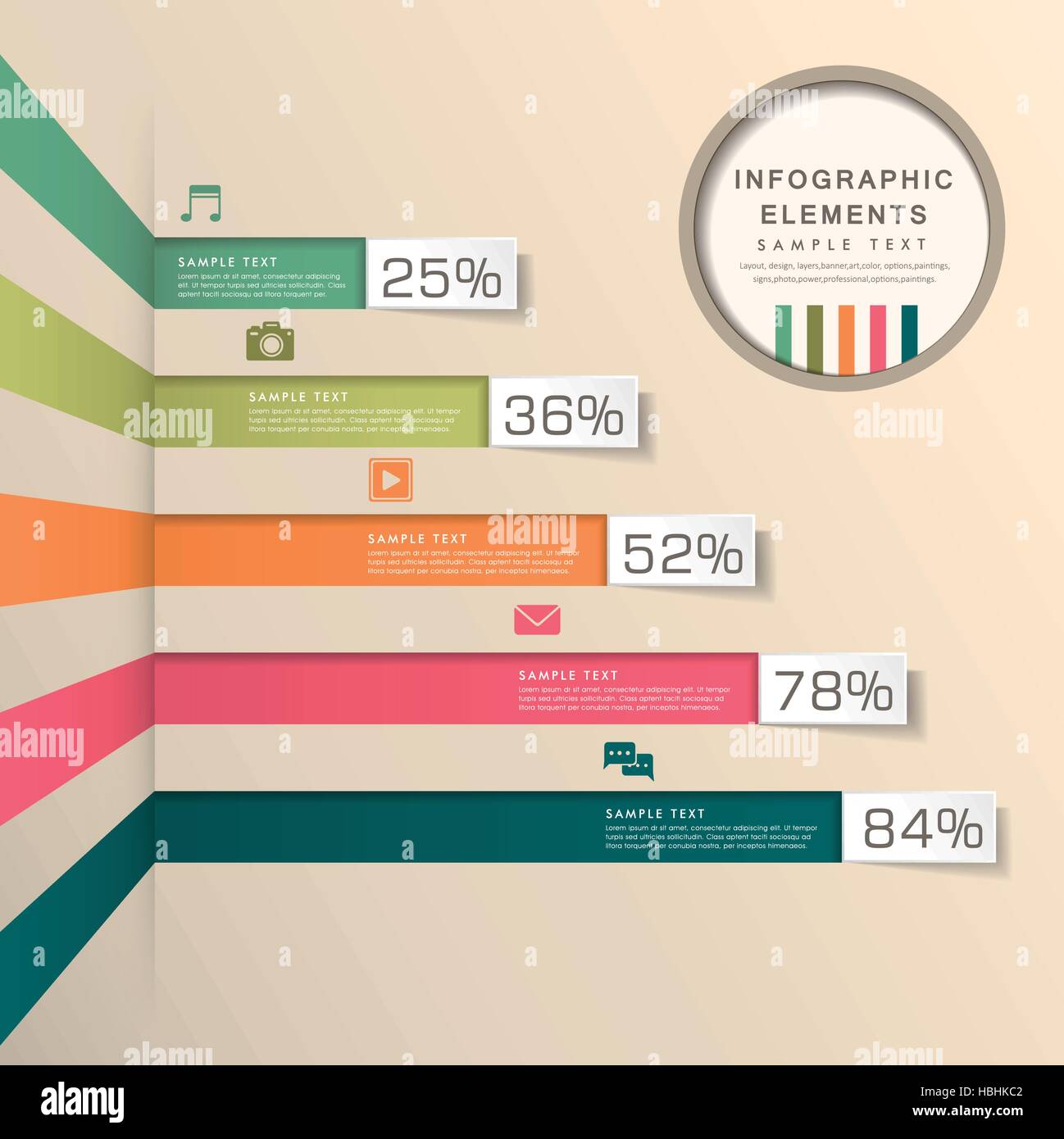modern vector abstract bar chart infographic elements Stock Vector ...