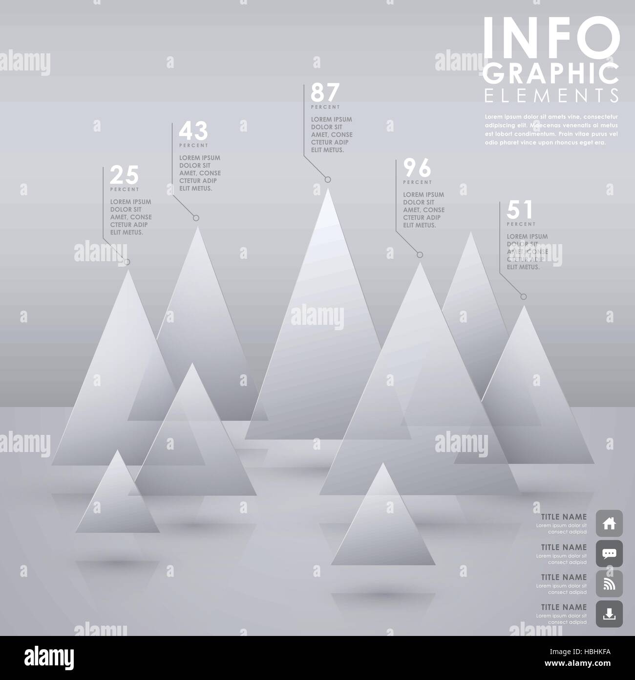 Vector abstract pyramid chart infographic hi-res stock photography and ...