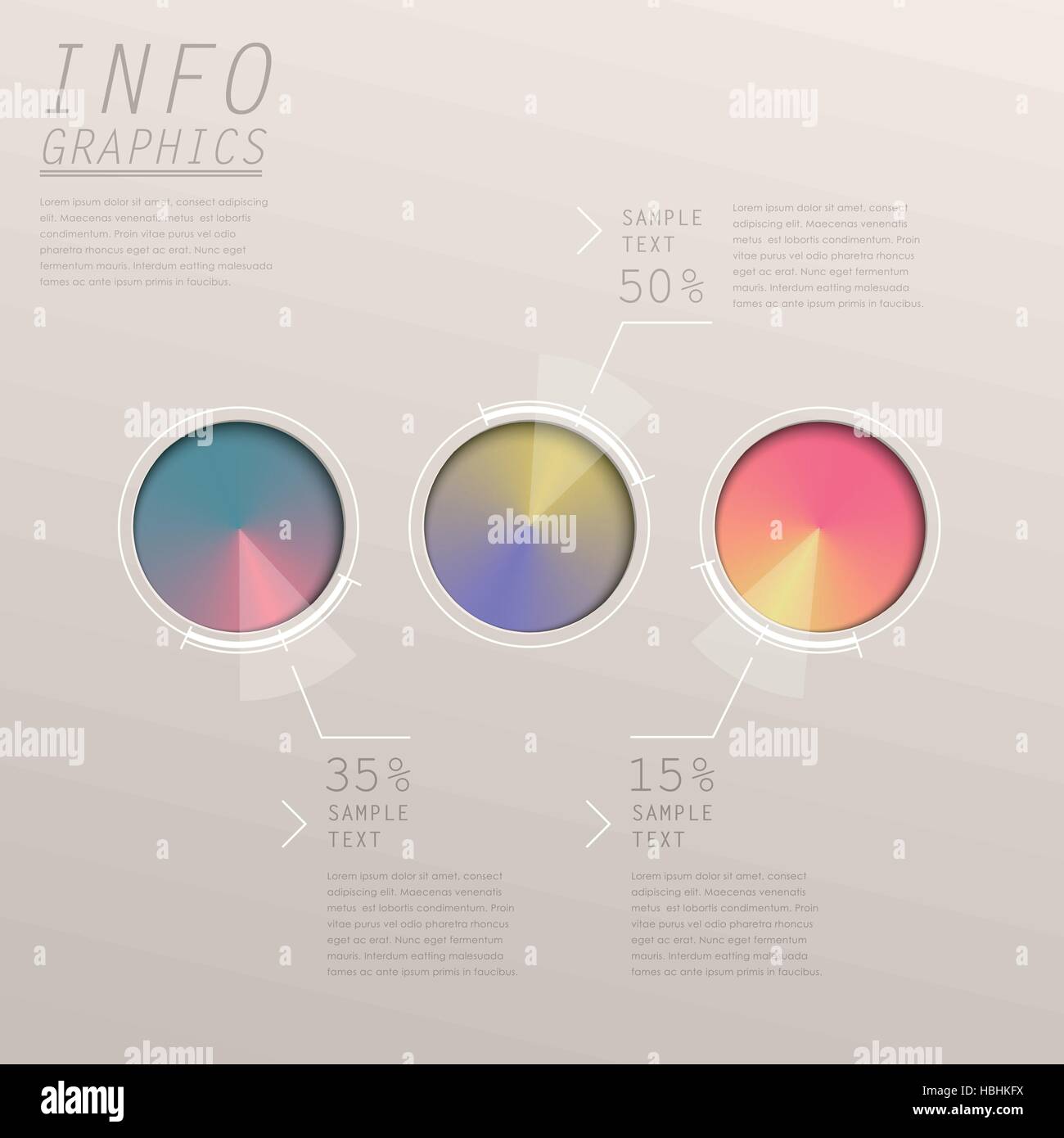 modern vector abstract cone gradient pie chart infographic elements Stock Vector Image & Art - Alamy
