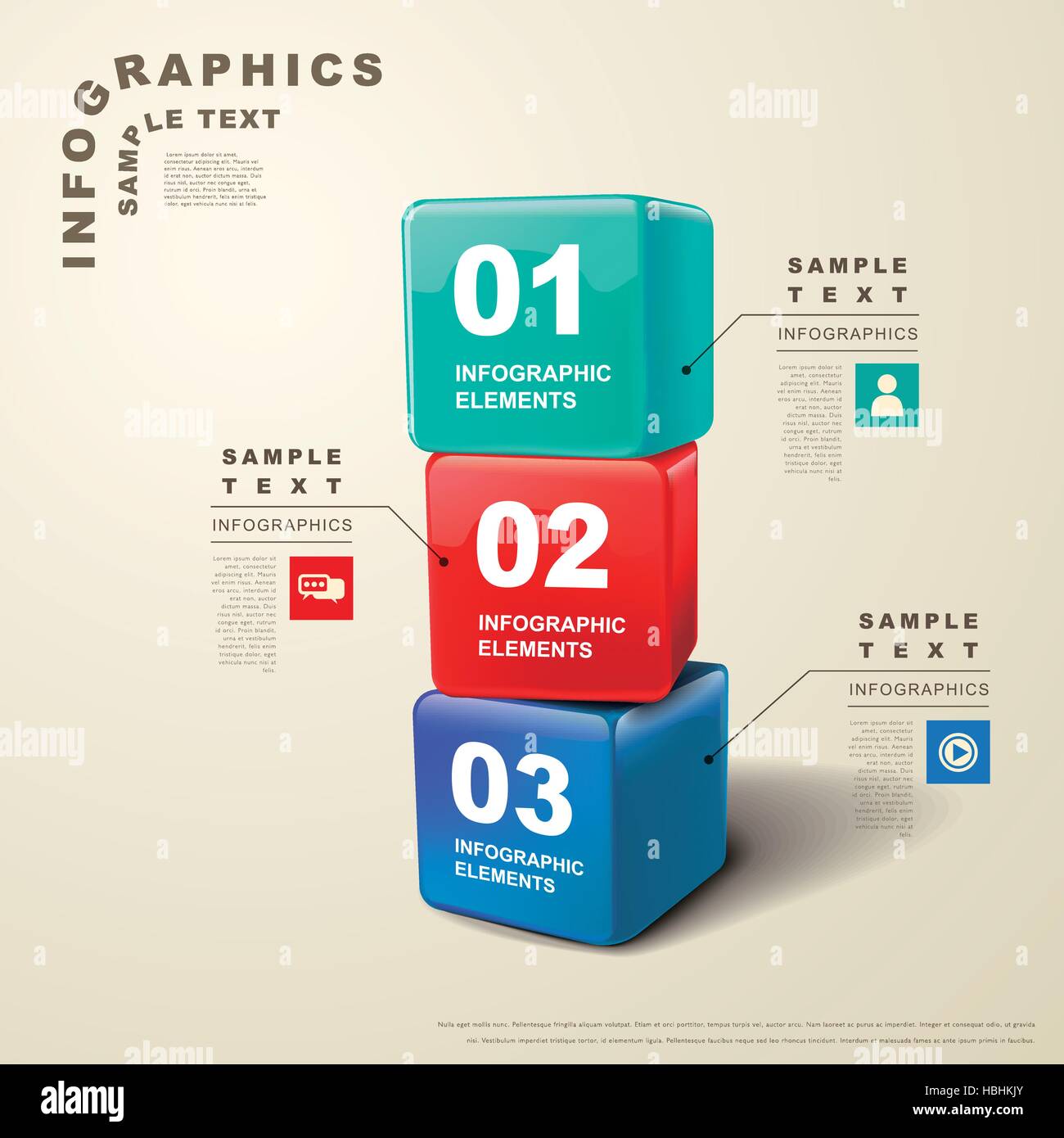 modern vector abstract 3d cube infographic elements Stock Vector Image ...