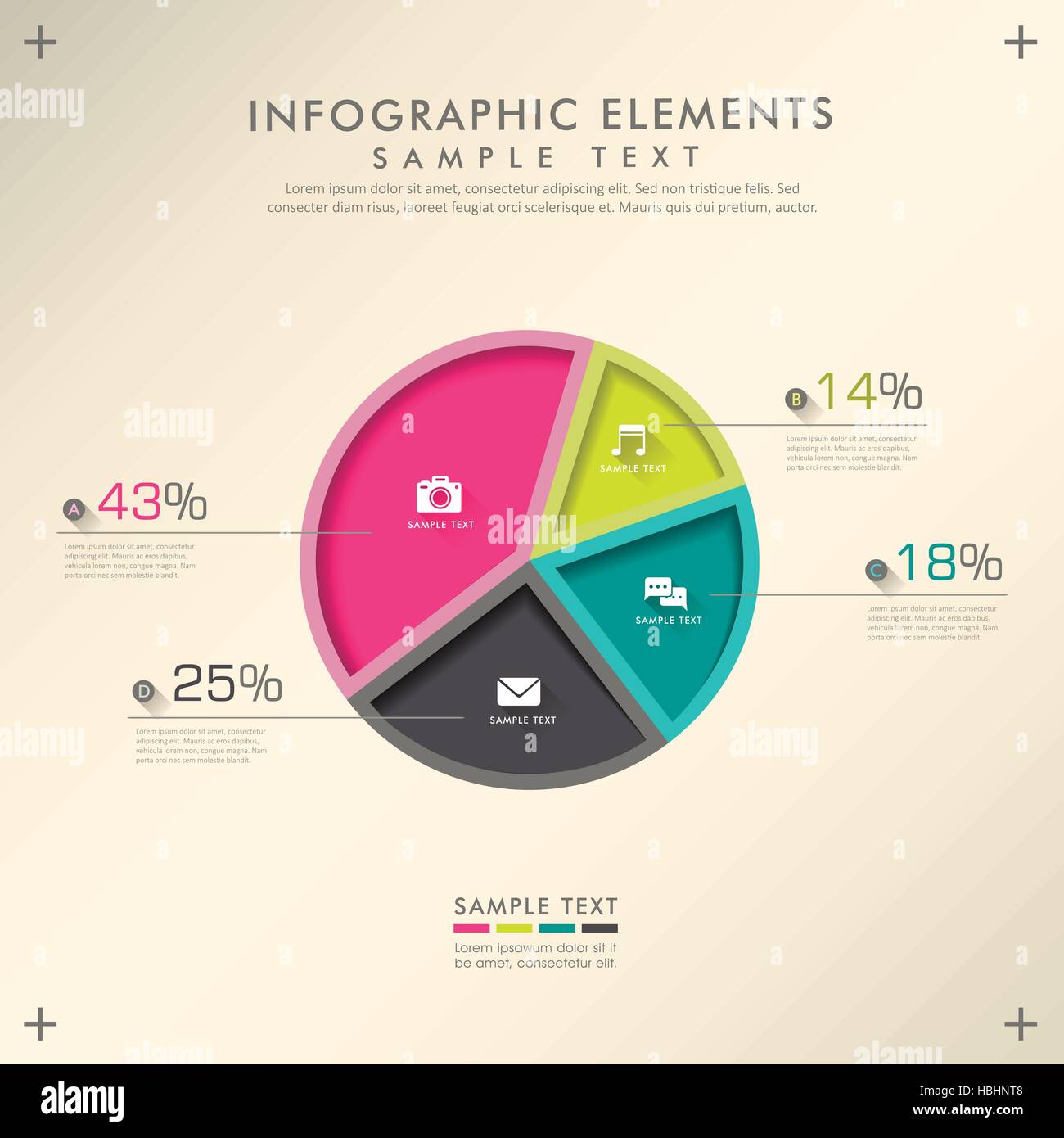modern vector abstract pie chart infographic elements Stock Vector Image & Art - Alamy