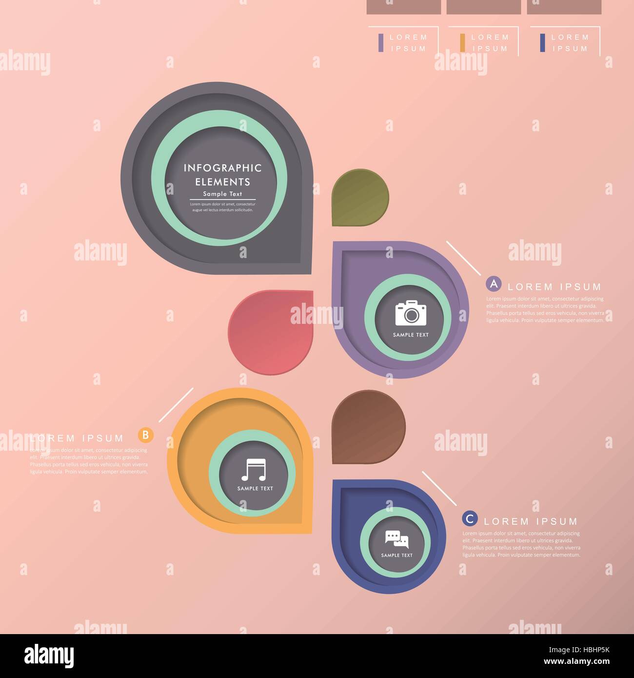 modern vector abstract tag infographic elements Stock Vector Image ...