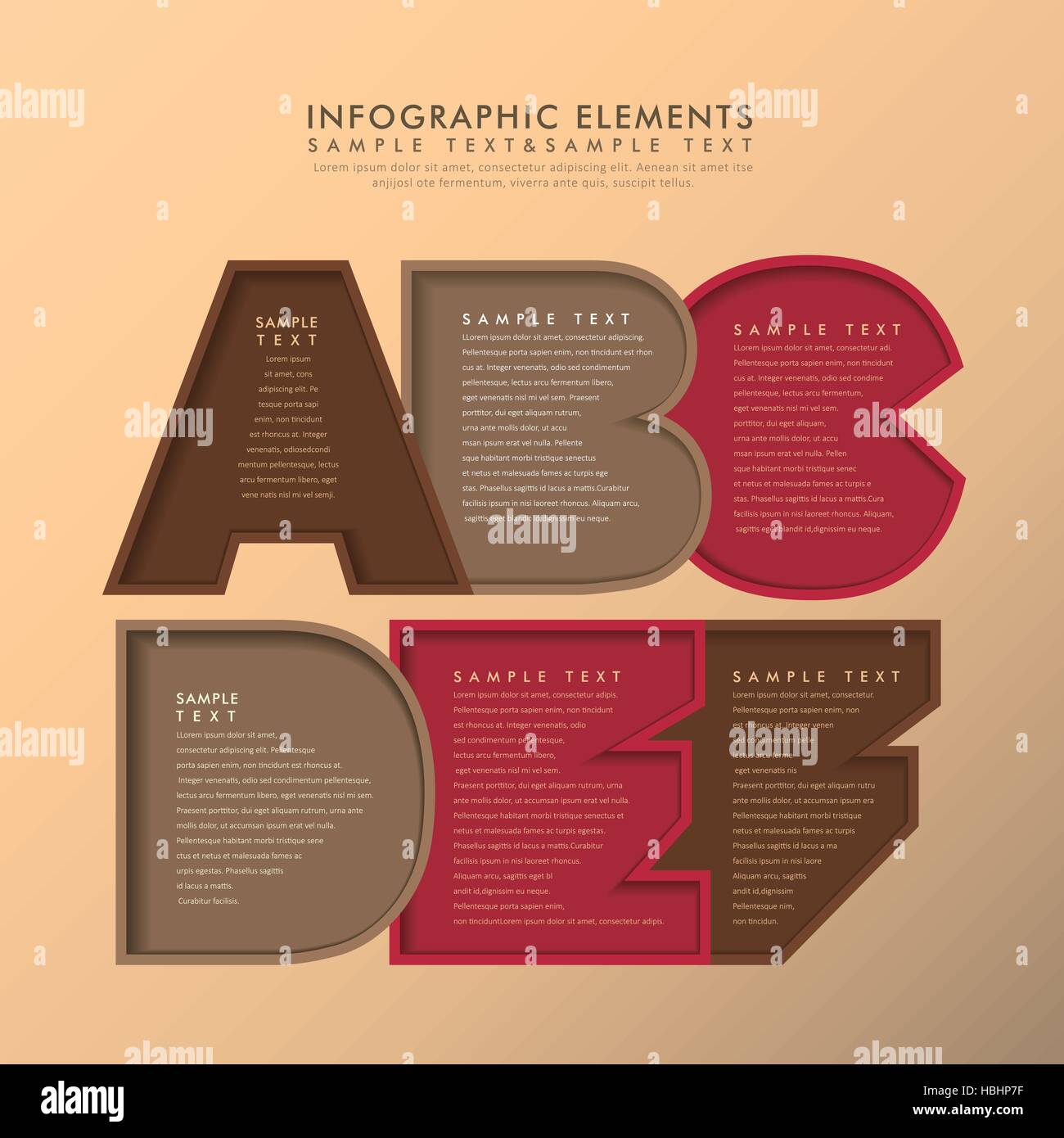 modern vector abstract alphabet tag infographic elements Stock Vector ...