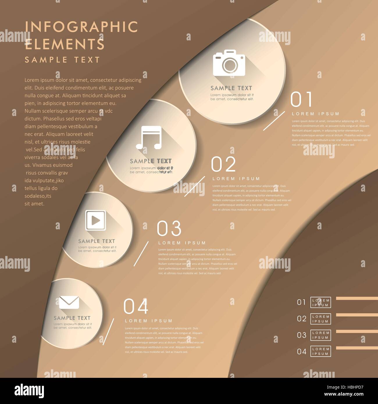 3d modern vector abstract chart infographic elements Stock Vector Image ...