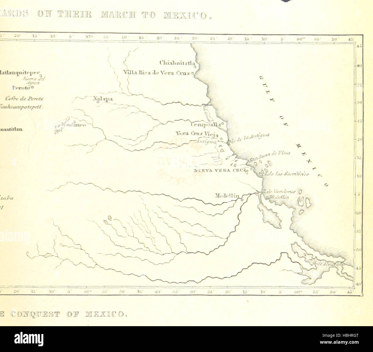 Conquest of mexico map hi-res stock photography and images - Alamy