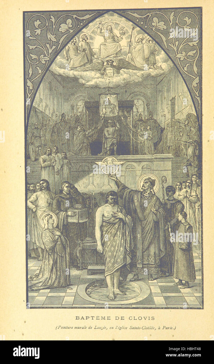 This illustration depicts Clovis and early medieval France in the 5th ...