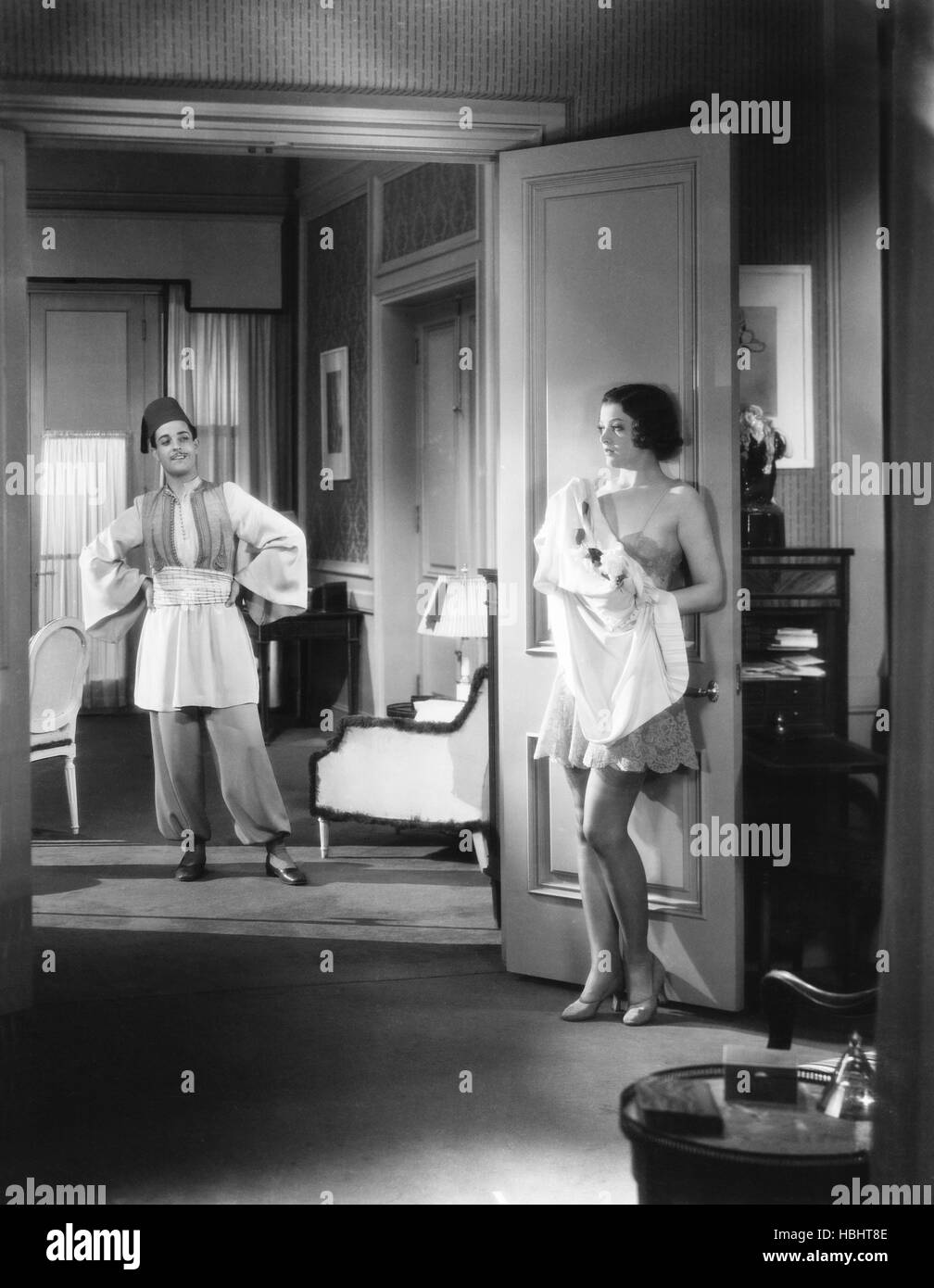 THE BARBARIAN, from left, Ramon Novarro, Myrna Loy, 1933 Stock Photo ...