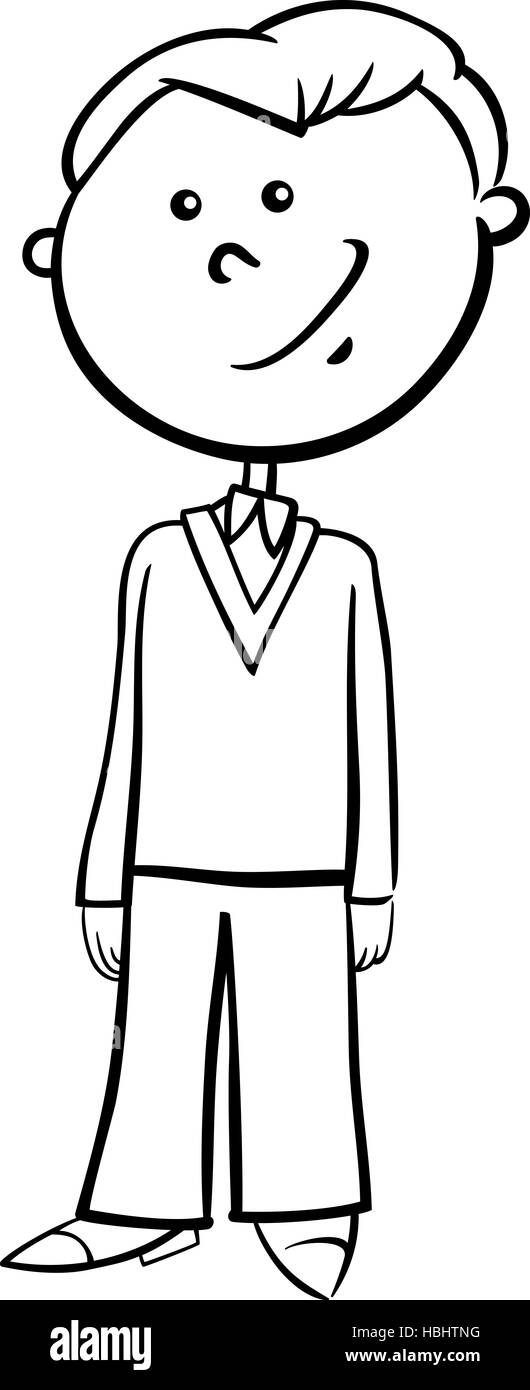 School Boy Coloring Pages