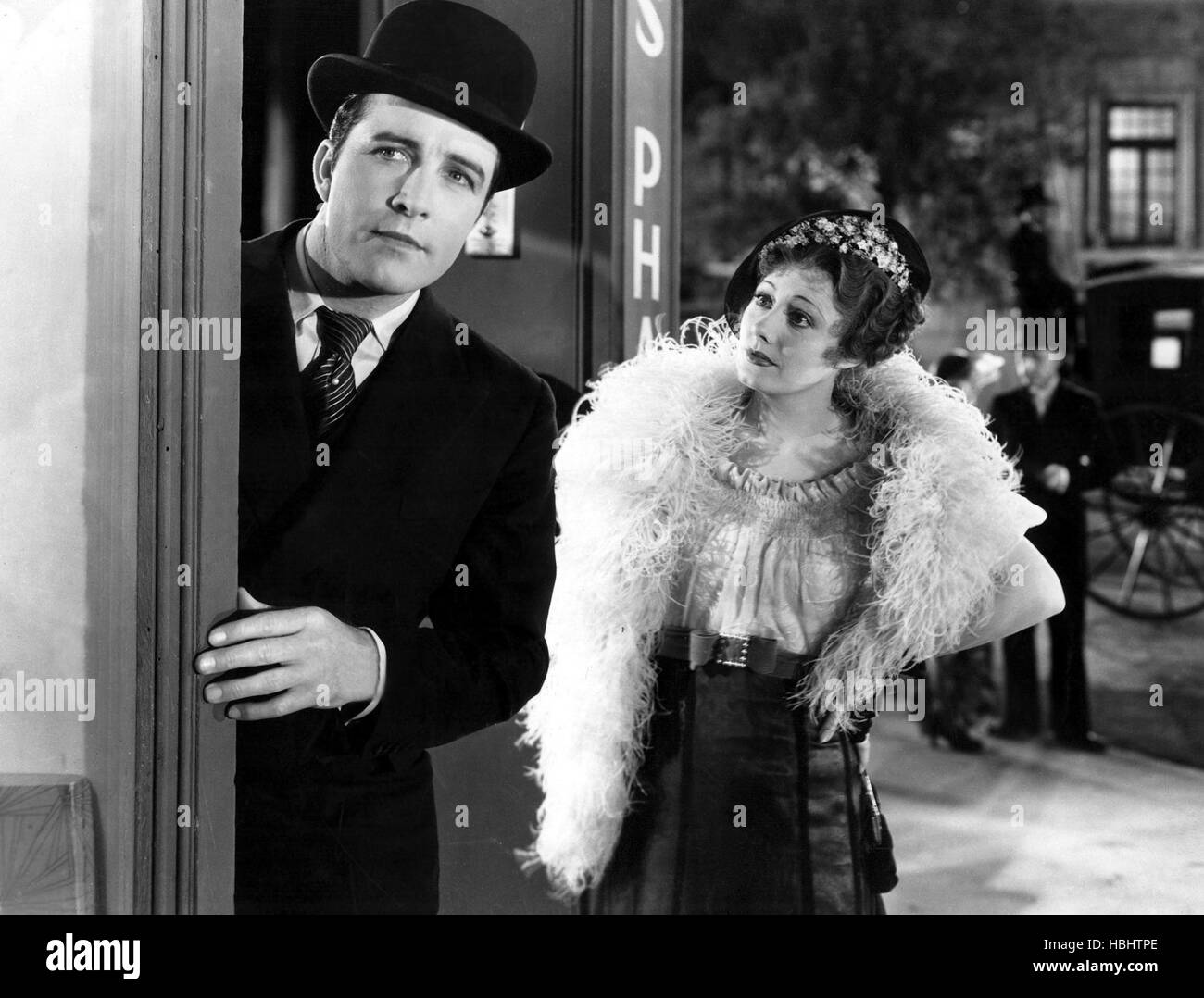 BACK STREET, John Boles, Irene Dunne, 1932, hiding and watching Stock ...