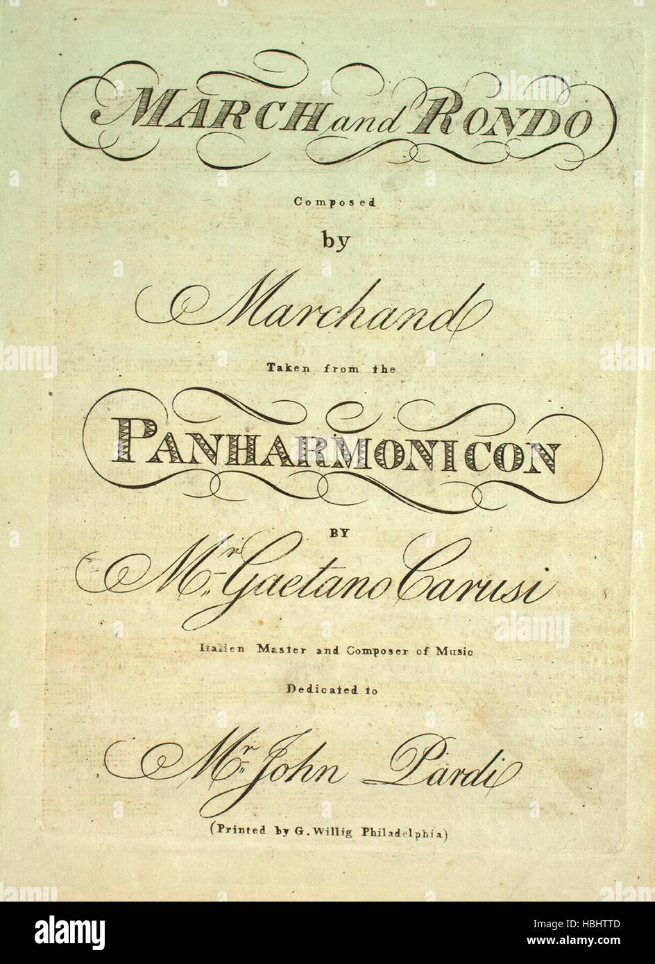 Sheet music cover image of the song 'March and Rondo', with original ...