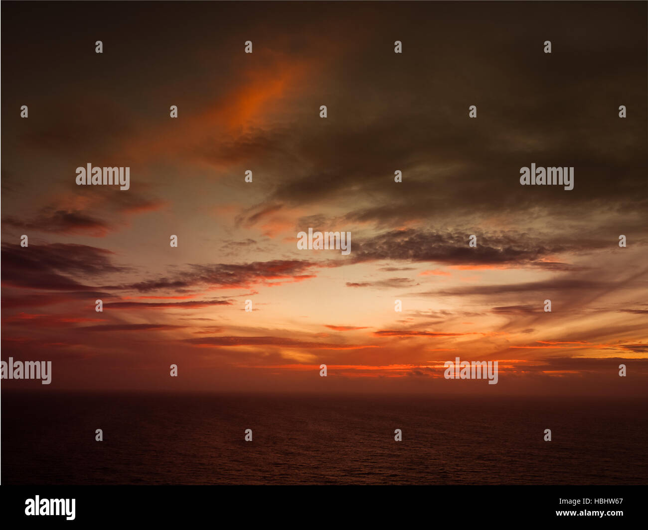 Beautiful sunset over endless evening hi-res stock photography and ...