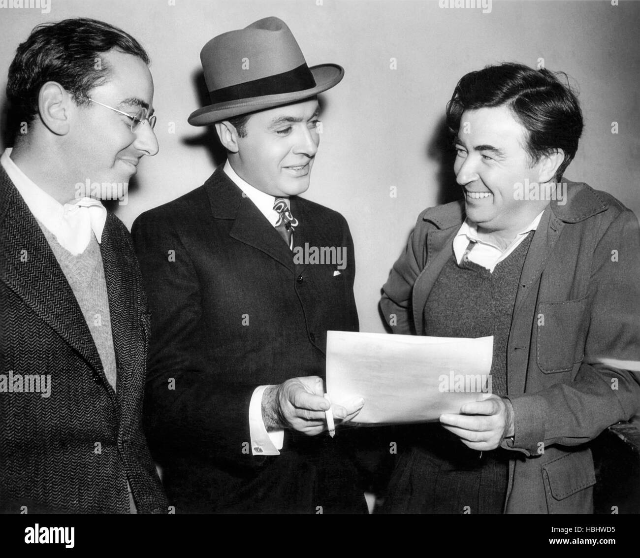 BACK STREET, Felix Jackson, Charles Boyer, Bruce Manning, go over ...