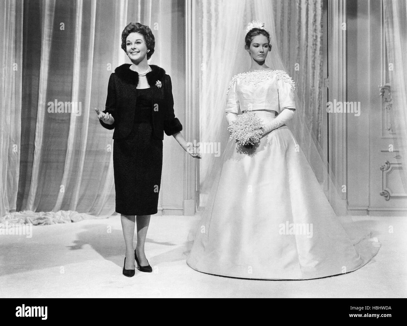 BACK STREET, Susan Hayward, (left), and model, both in Jean Louis ...