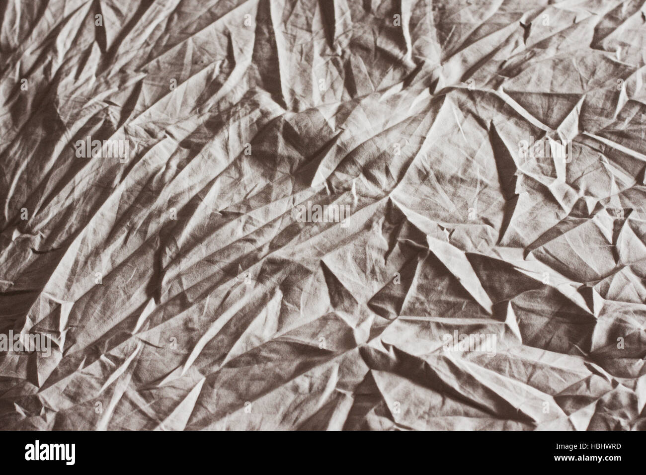 A Creased Fabric Sheet Stock Photo - Alamy