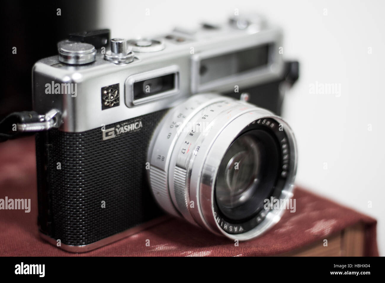 LAMPANG, THAILAND - JUNE 30: A Fed 35A vintage Russian film camera on ...