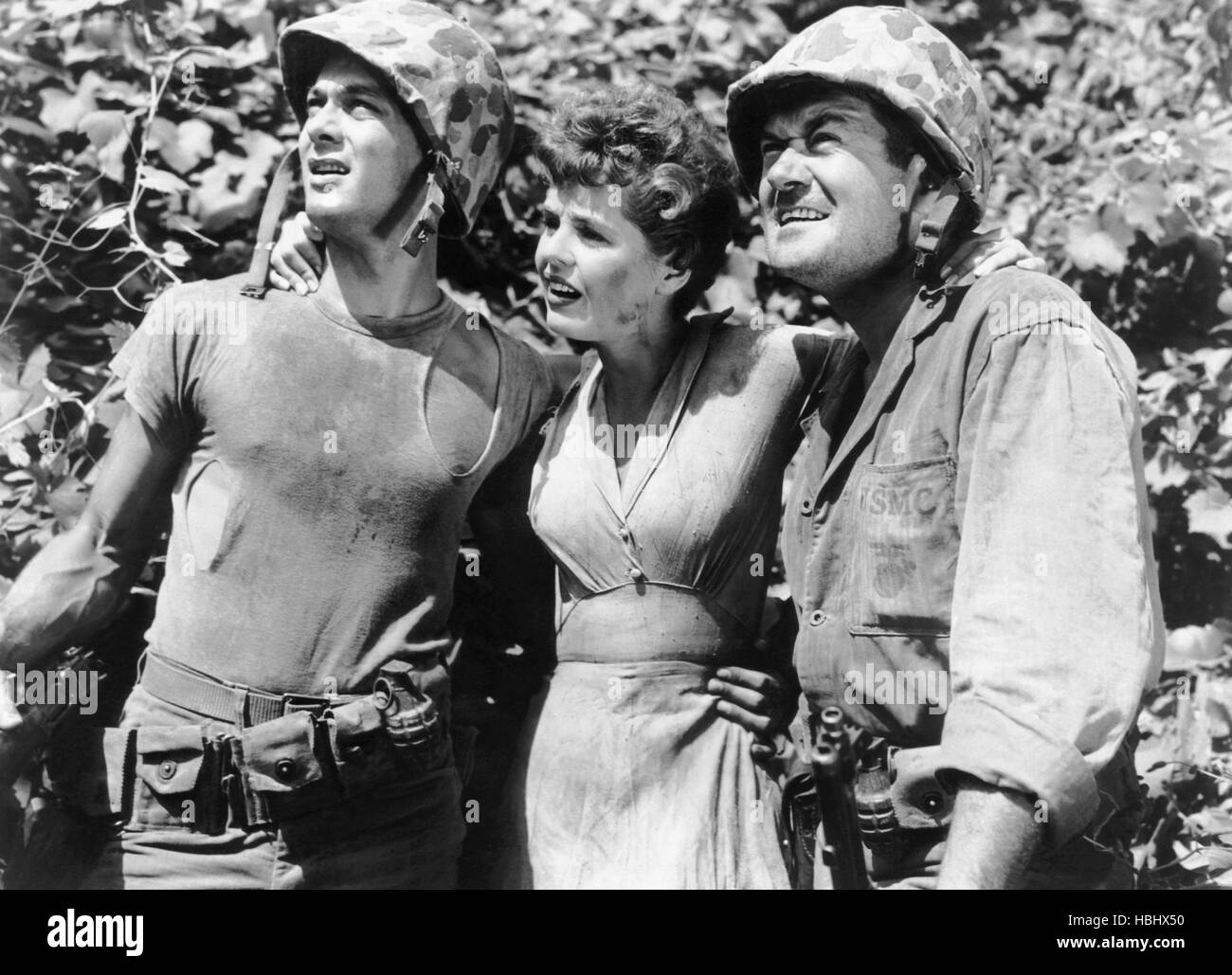 BEACHHEAD, from left, Tony Curtis, Mary Murphy, Frank Lovejoy, 1954 ...