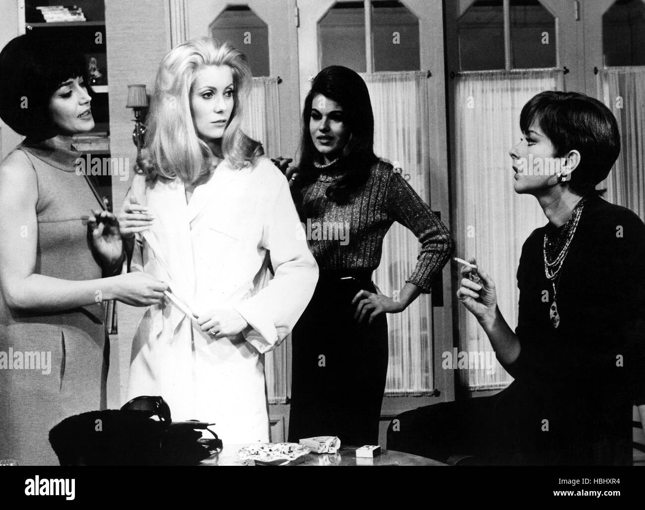 BELLE DE JOUR, from left: Francoise Fabian, Catherine Deneuve, Maria Latour, Genevieve Page ...