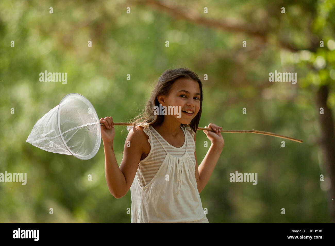 young girl Entomologist Stock Photo - Alamy