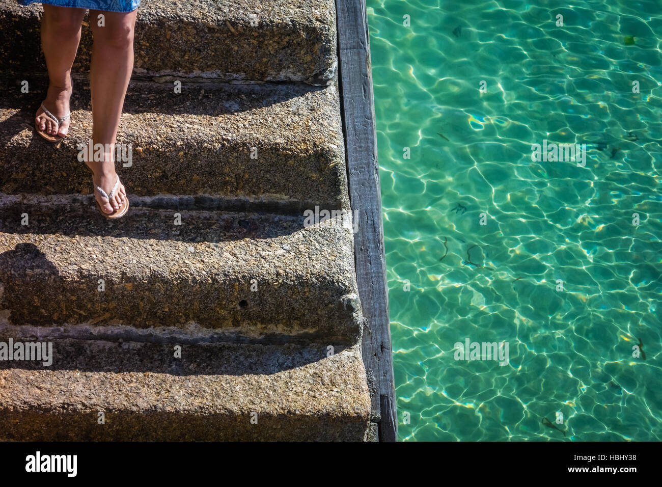 Girl downstairs hi-res stock photography and images - Alamy