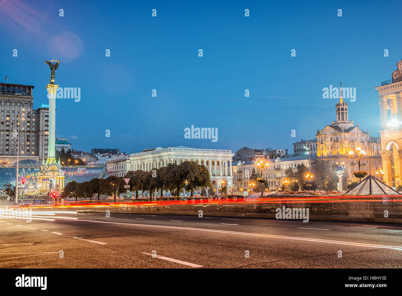 Ukraine Capital City Main Independence High Resolution Stock ...
