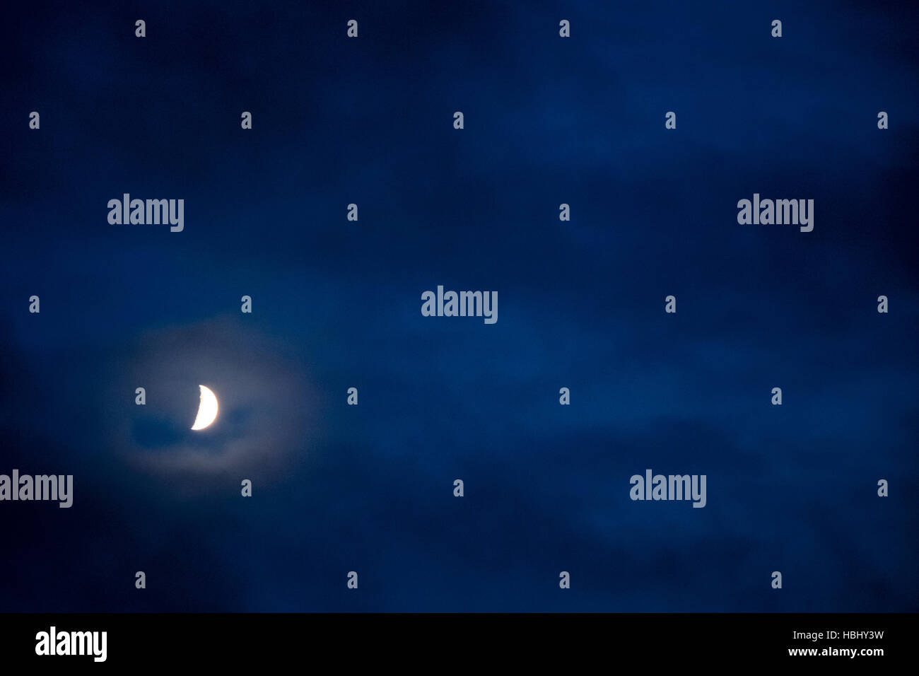Half moon glowing on hi-res stock photography and images - Alamy