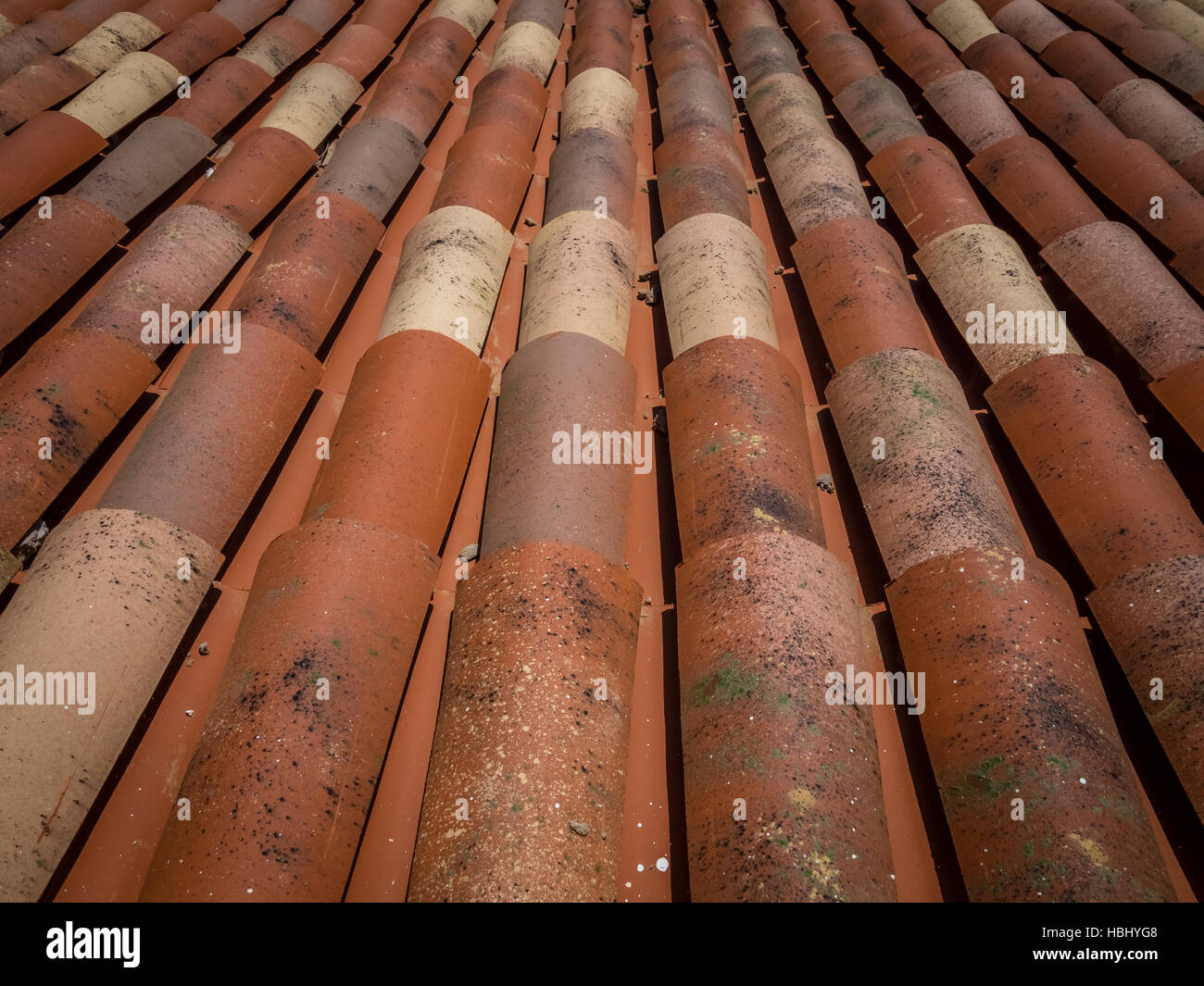 Wavy roof tiles hi-res stock photography and images - Alamy